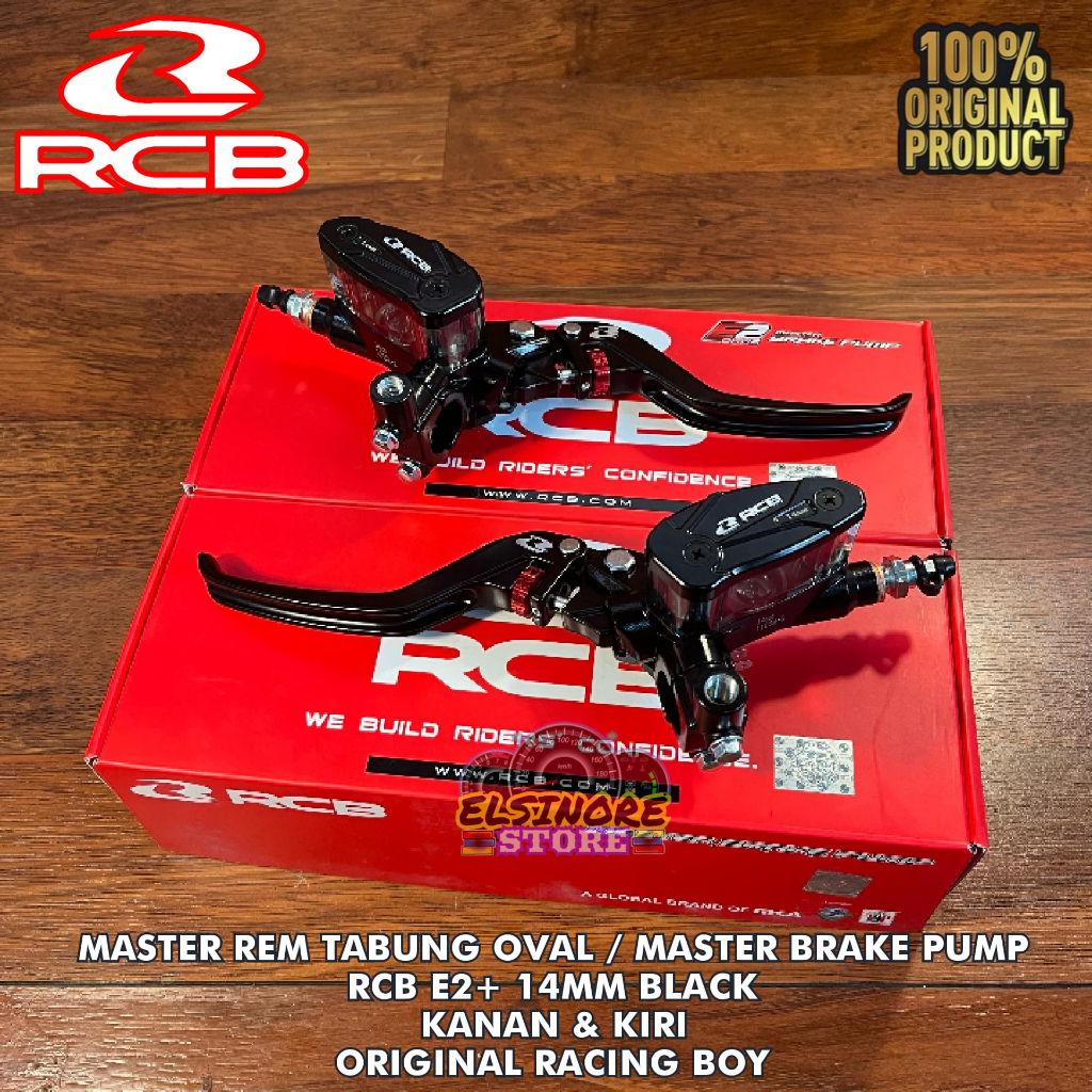 BRAKE MASTER RCB E2+ 14MM OVAL GLASS/SQUARE BLACK LEFT & RIGHT ...
