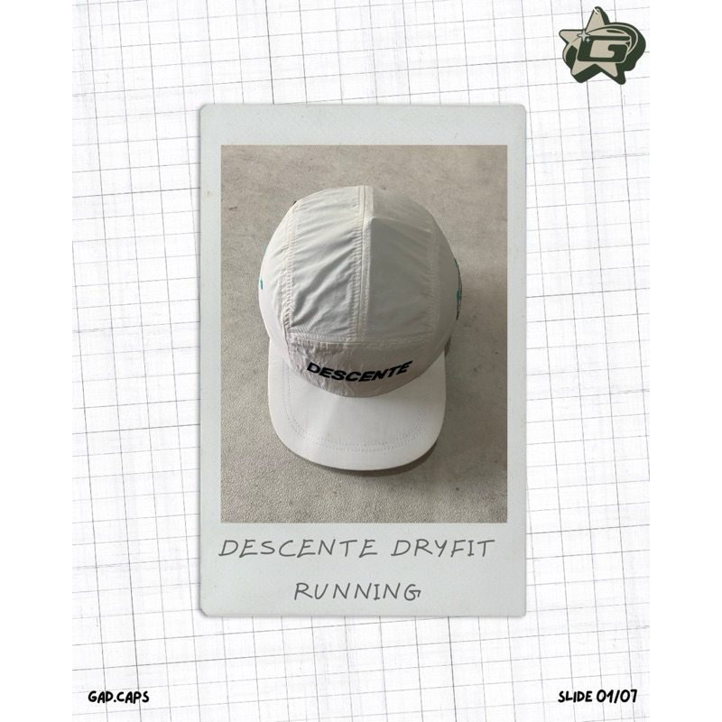 Descente Hat 5 Panel Dryfit Running cap - Adjustable | Shopee Malaysia