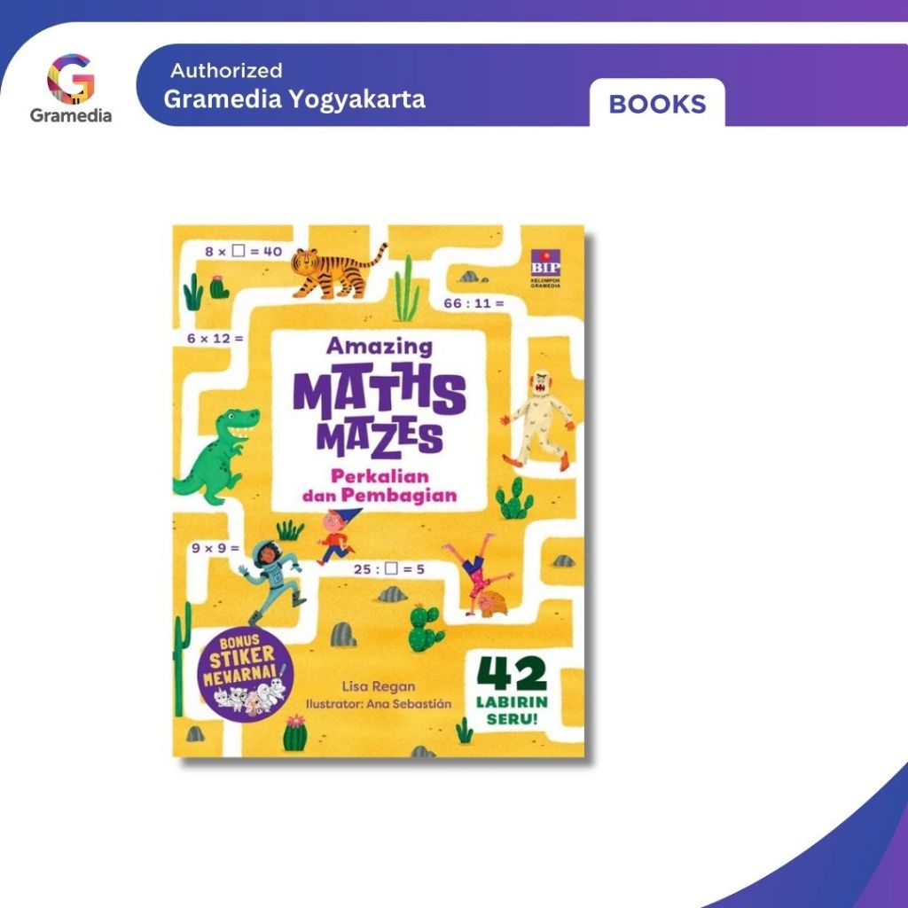 Gramedia Yogya - Amazing Maths Maze: Multiplication & Division | Shopee ...