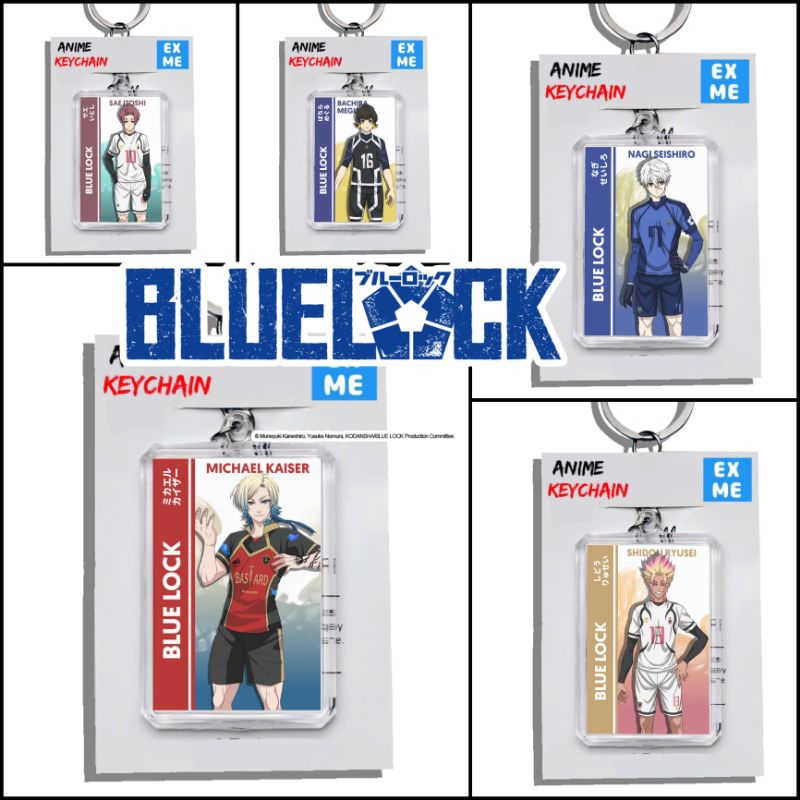 GANTUNGAN Blue Lock Keychain - Blue Lock Keychain - Anime Ganci - Nagi ...