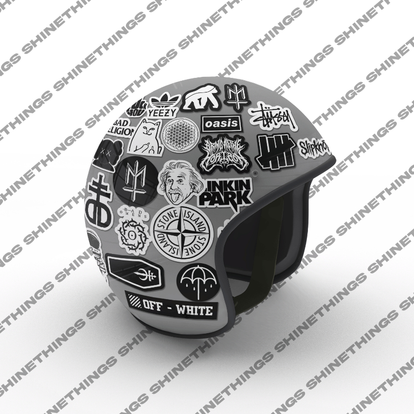 STICKER pack BRAND helmet tumblr helmet music brand hype STICKER PACK ...