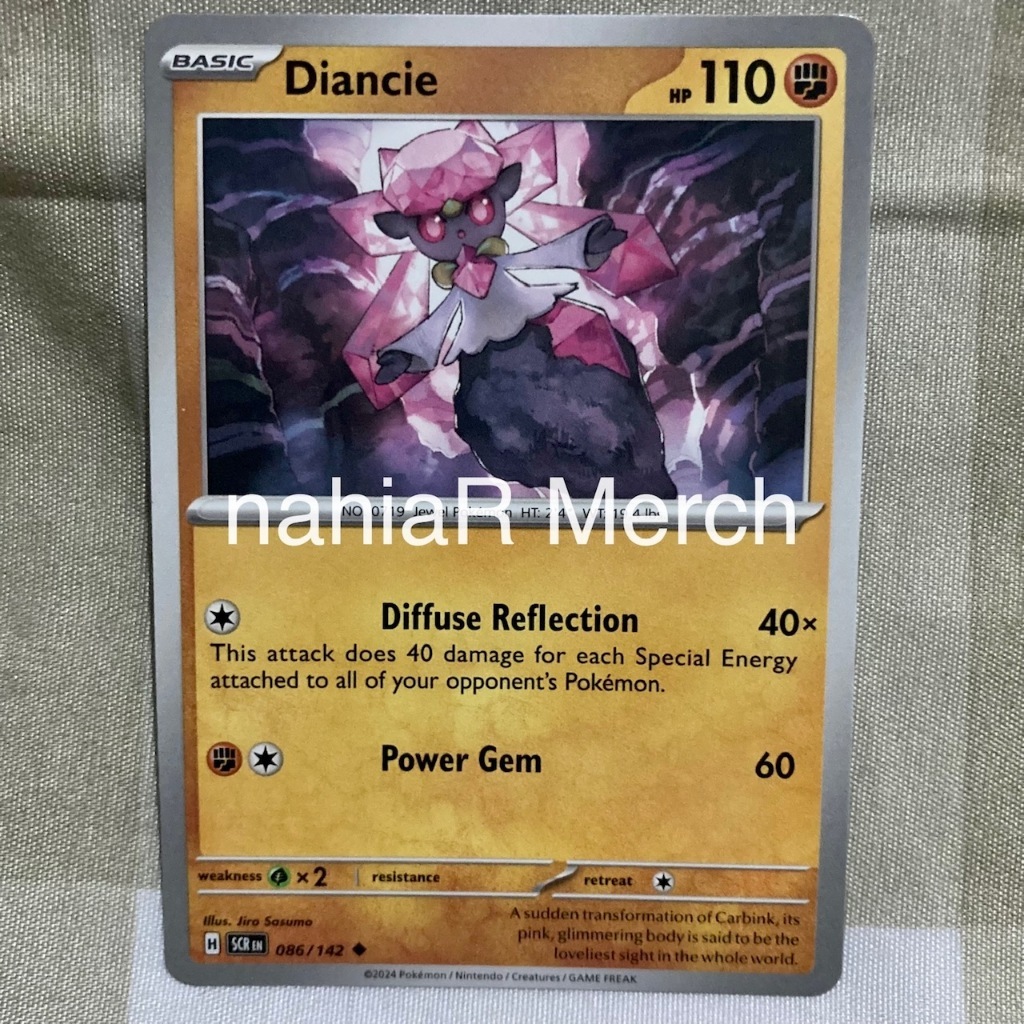 Pokemon TCG English Diancie SCR 086/142 U Stellar Crown | Shopee Malaysia