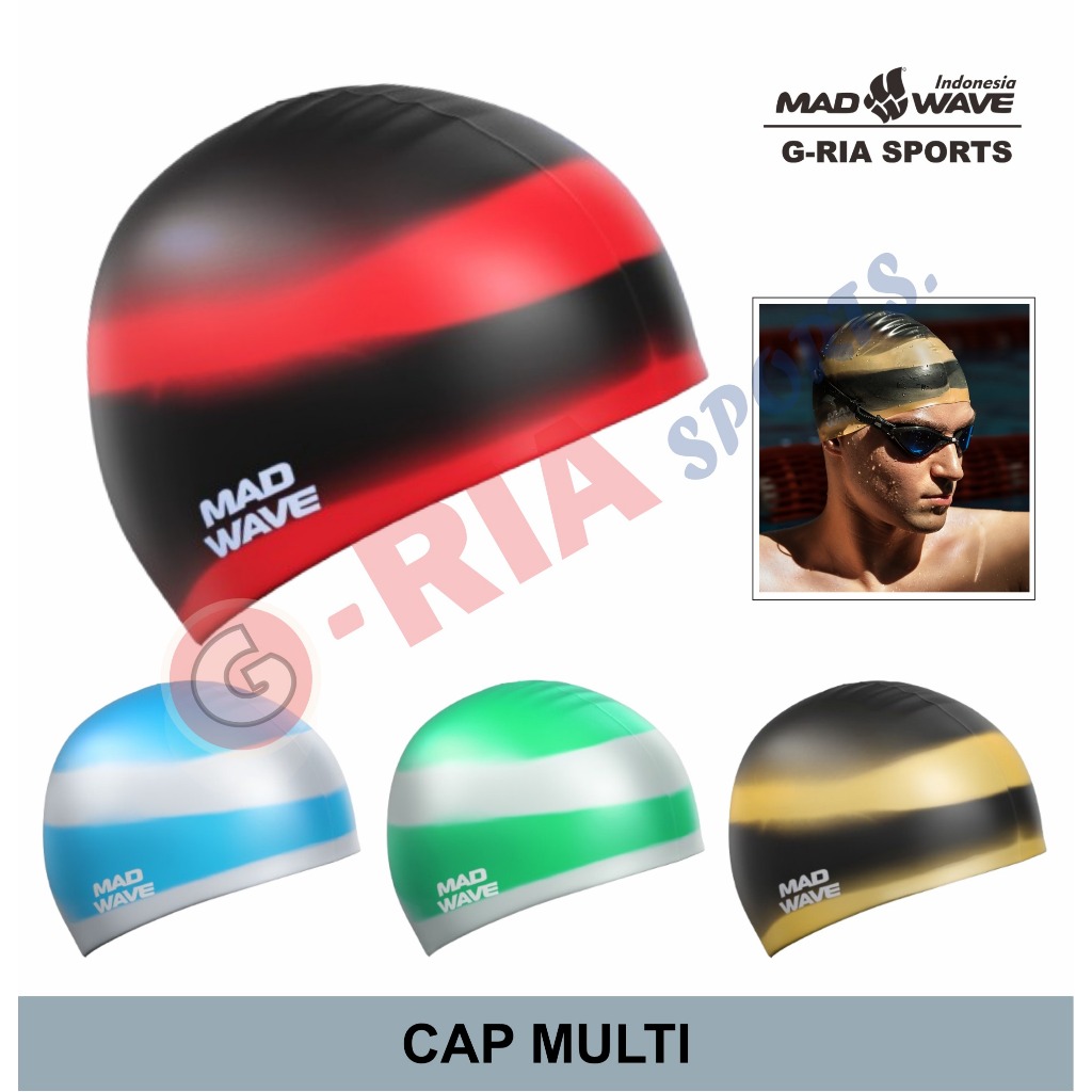 Original Mad Wave Multi All Size Swimming Cap/Cap | Shopee Malaysia