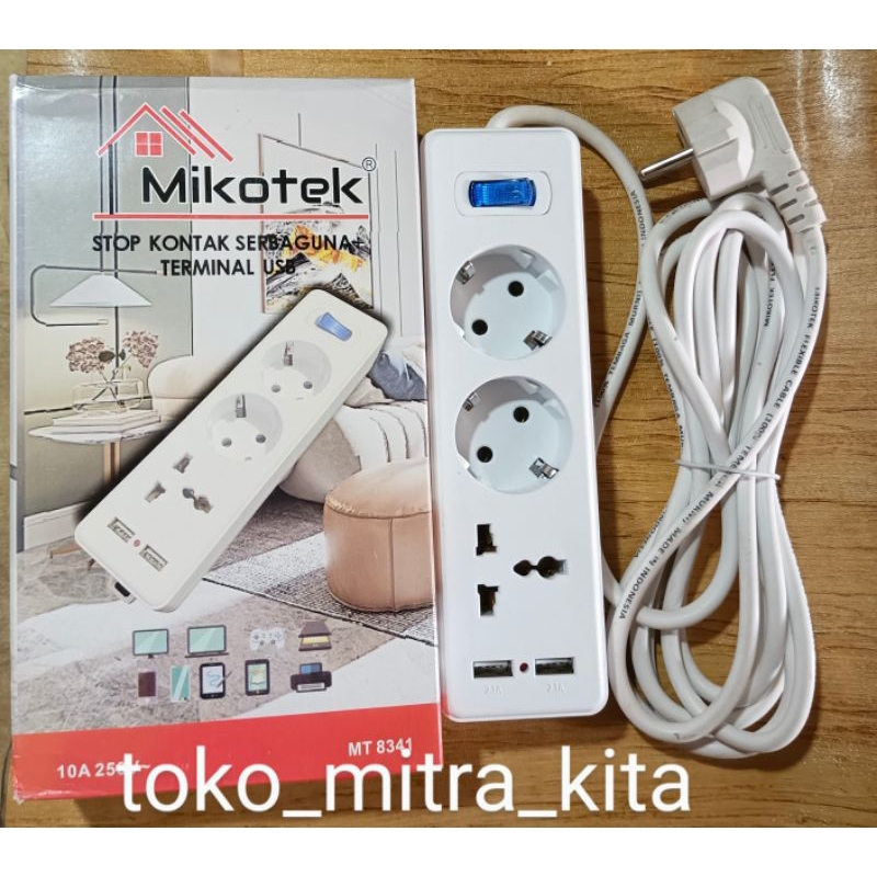 Mikotek Multi-Purpose Socket USB Terminal MT 8341 | Shopee Malaysia