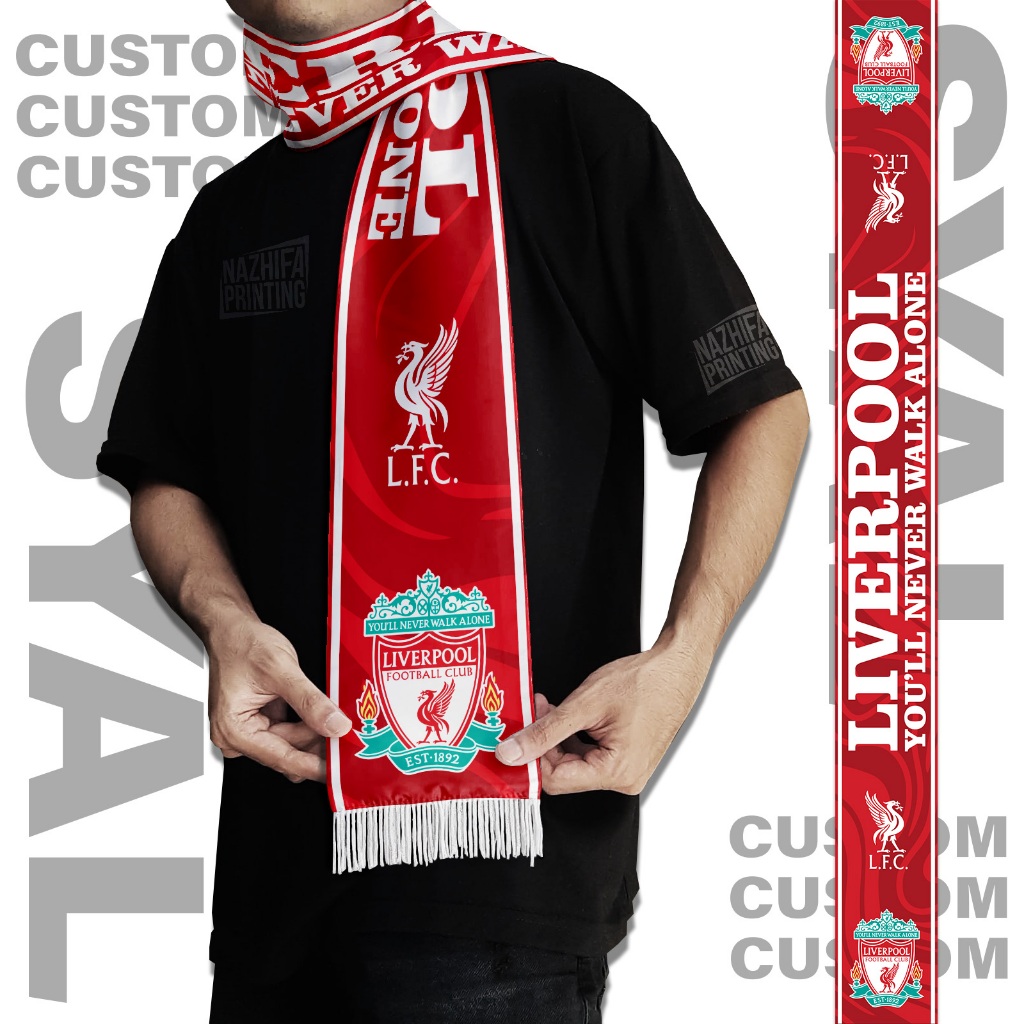 Nazhifa Printing - Liverpool FC Neck Scarf, Men's and Women's Football ...
