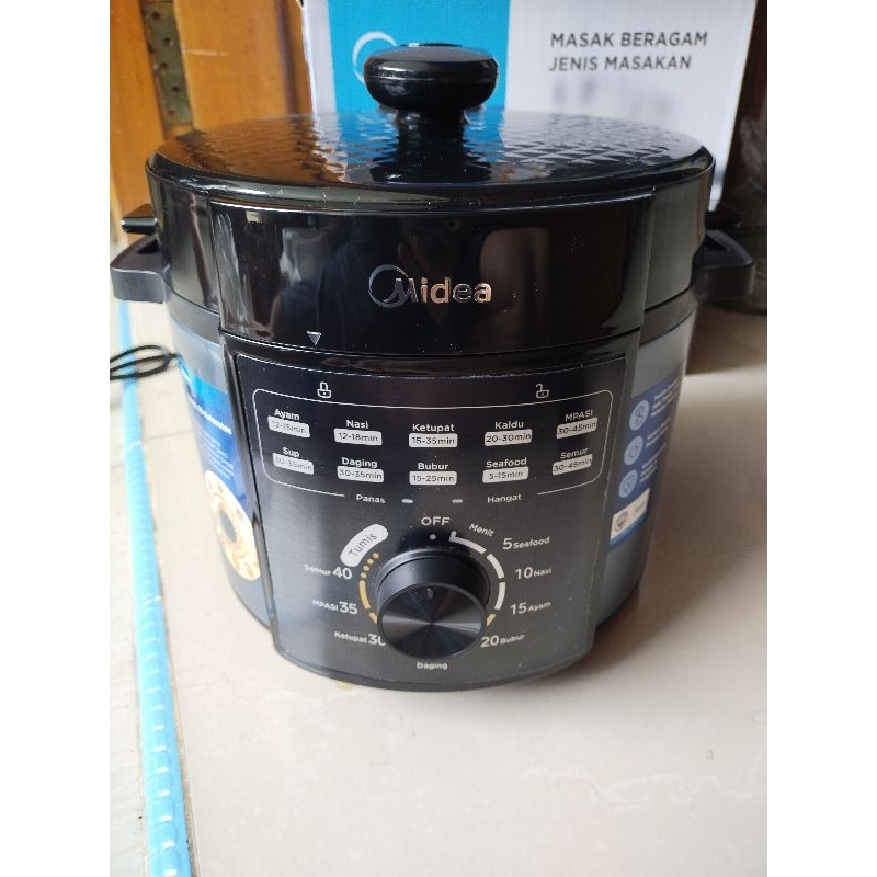 MIDEA PRESSURE COOKER 10Preset cooking menu 5 LITER ELECTRIC PRESTO POT ...