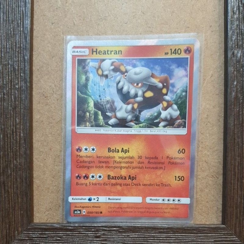 Heatran Holo foil TCG INDONESIAN POKEMON / INDONESIAN POKEMON CARD ...