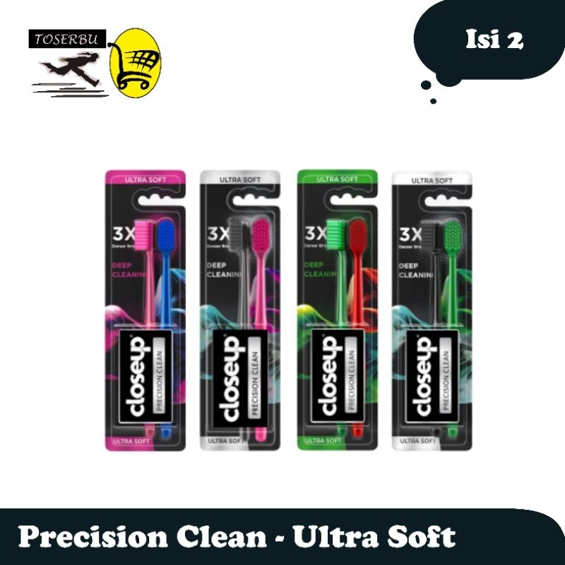 CLOSEUP CLOSE UP Precision Clean Ultra Soft Toothbrush, Contents of 2 ...