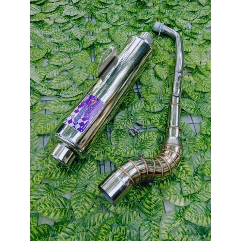 Aun Pipe 51mm canister conical open specs exhaust Pipe for Wave 125 Xrm ...