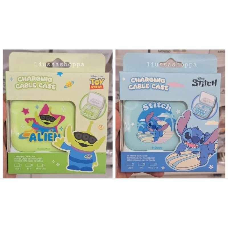 Miniso Cable - Disney Collection Multi Charging Cable Case | Shopee ...