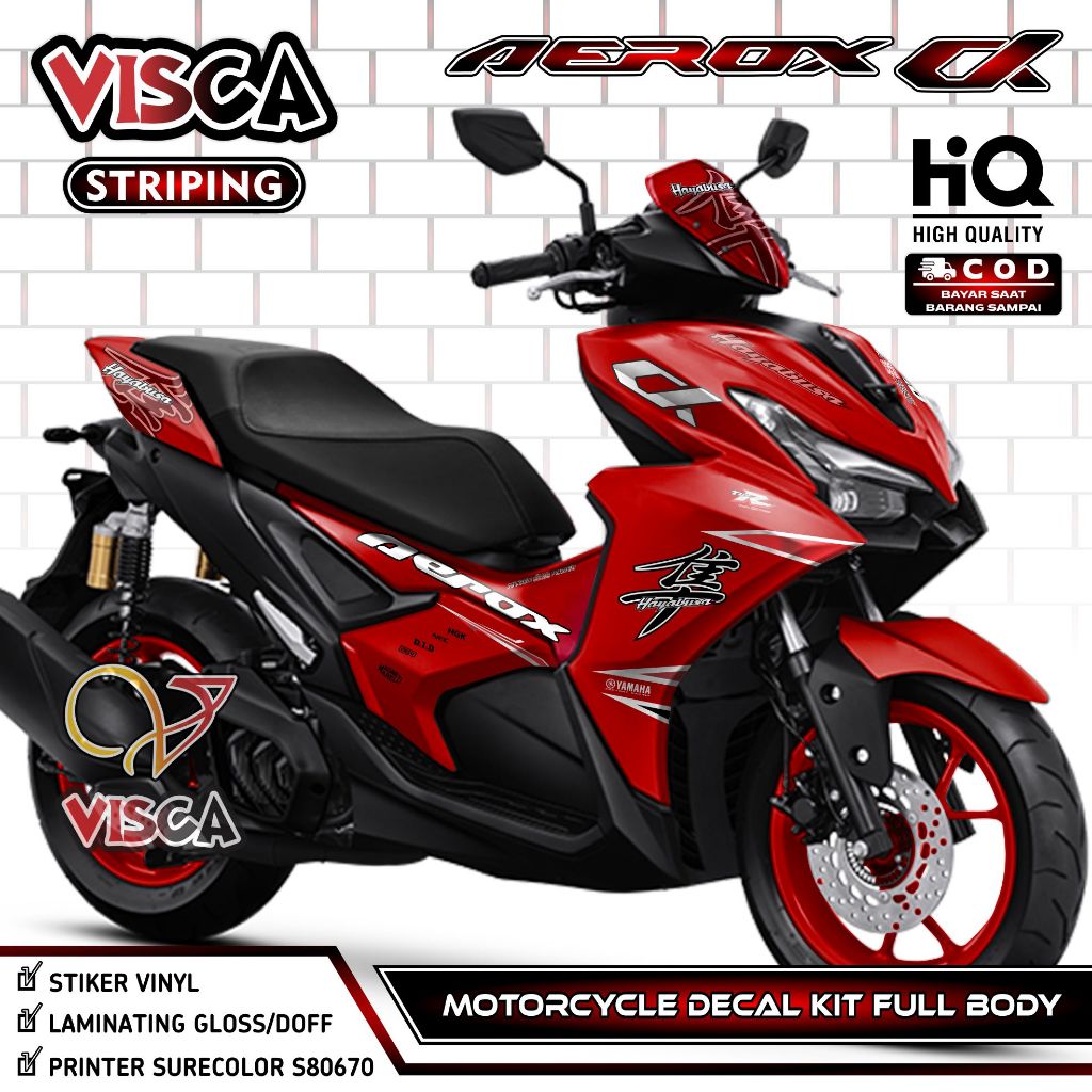 Aerox Alpha Fullbody Decal - Latest 2025 Full Body Aerox Sticker ...