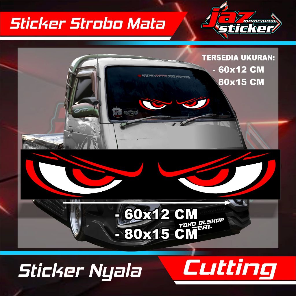 MATA CUTTING STICKER / STROBO STICKER / EYE STICKER / CAR STICKER ...