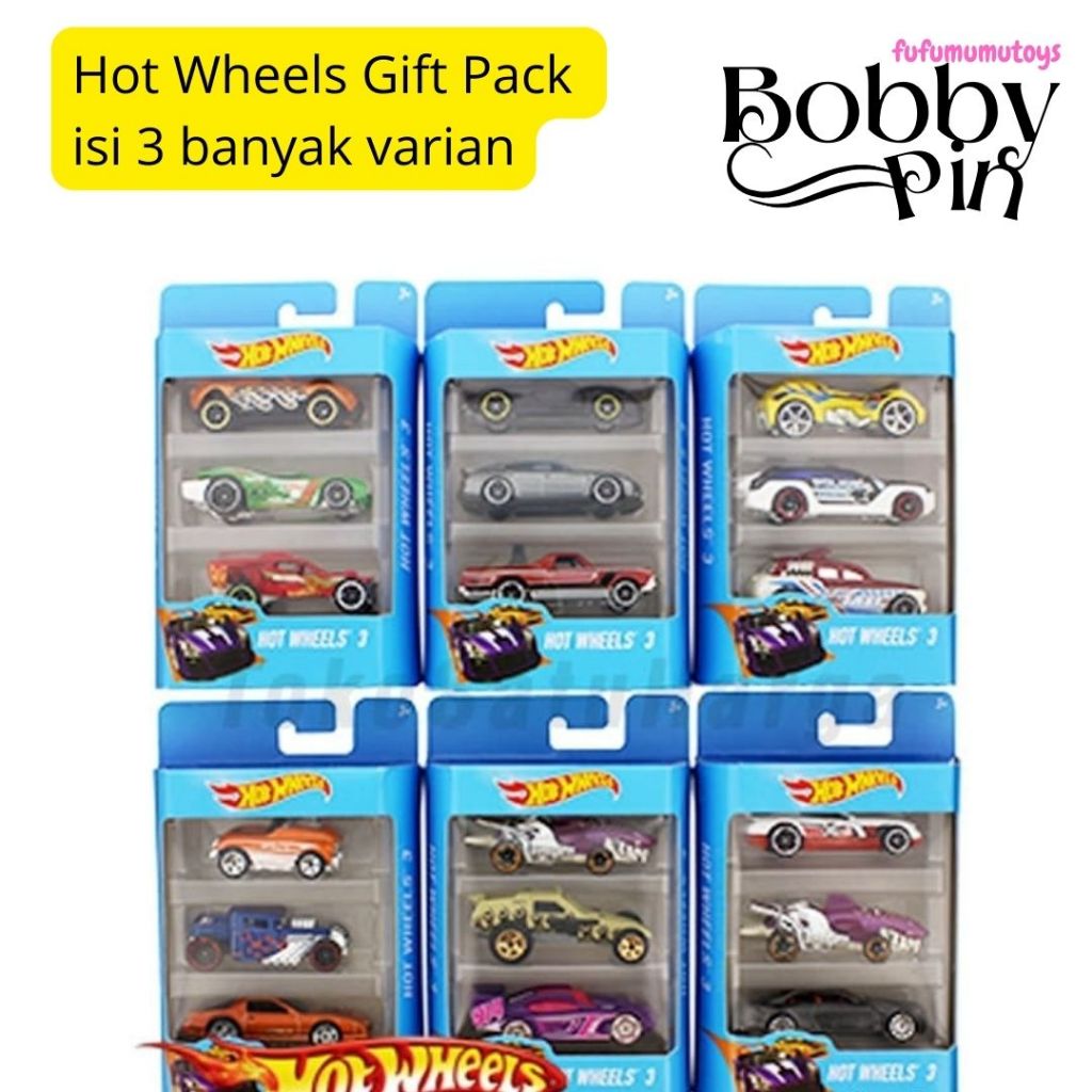 MATTEL Hot Wheels Gift Pack contains 3 original mattels, many variants ...