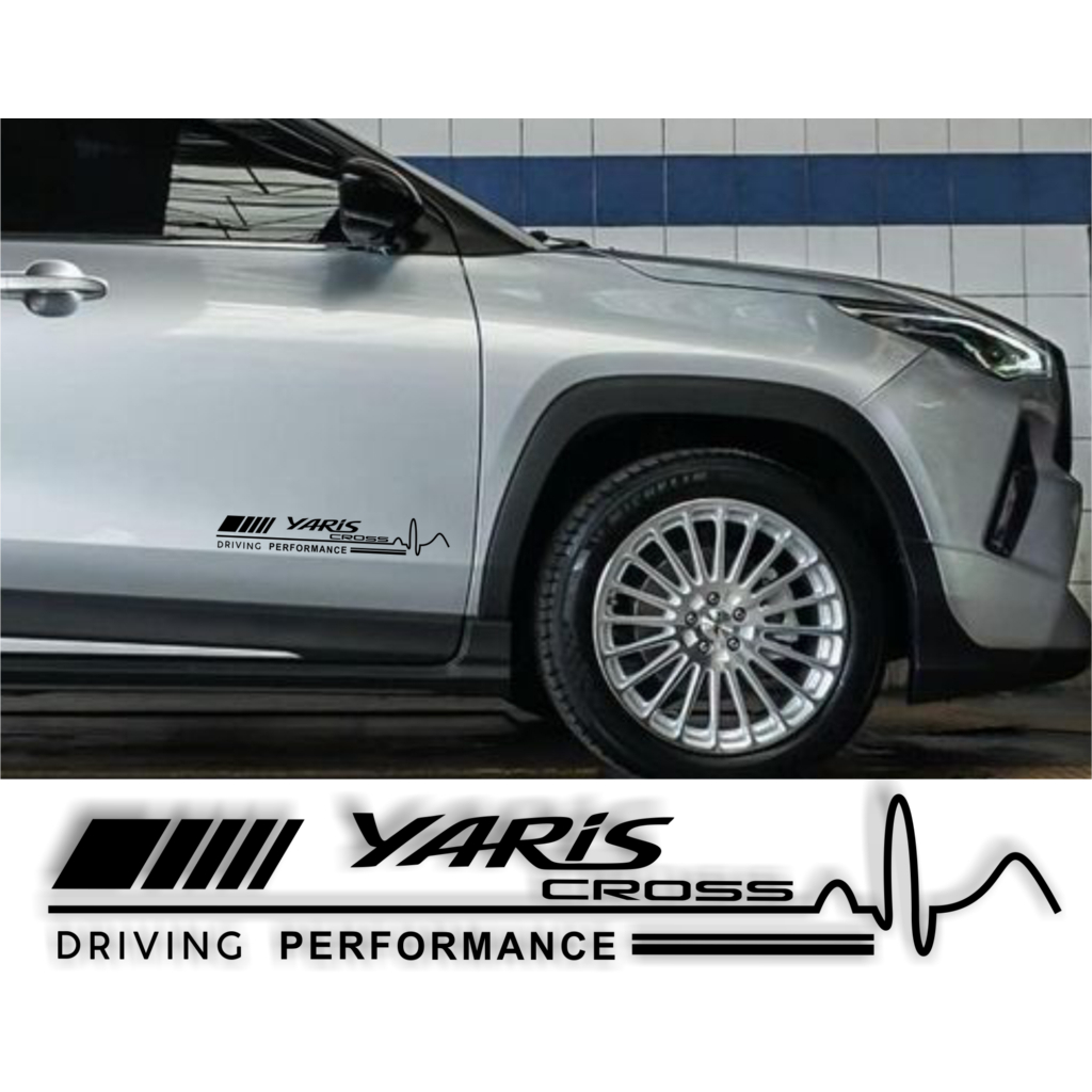 Toyota Yaris Cross Sticker 2023 Yaris Cross Car Accessories | Shopee ...