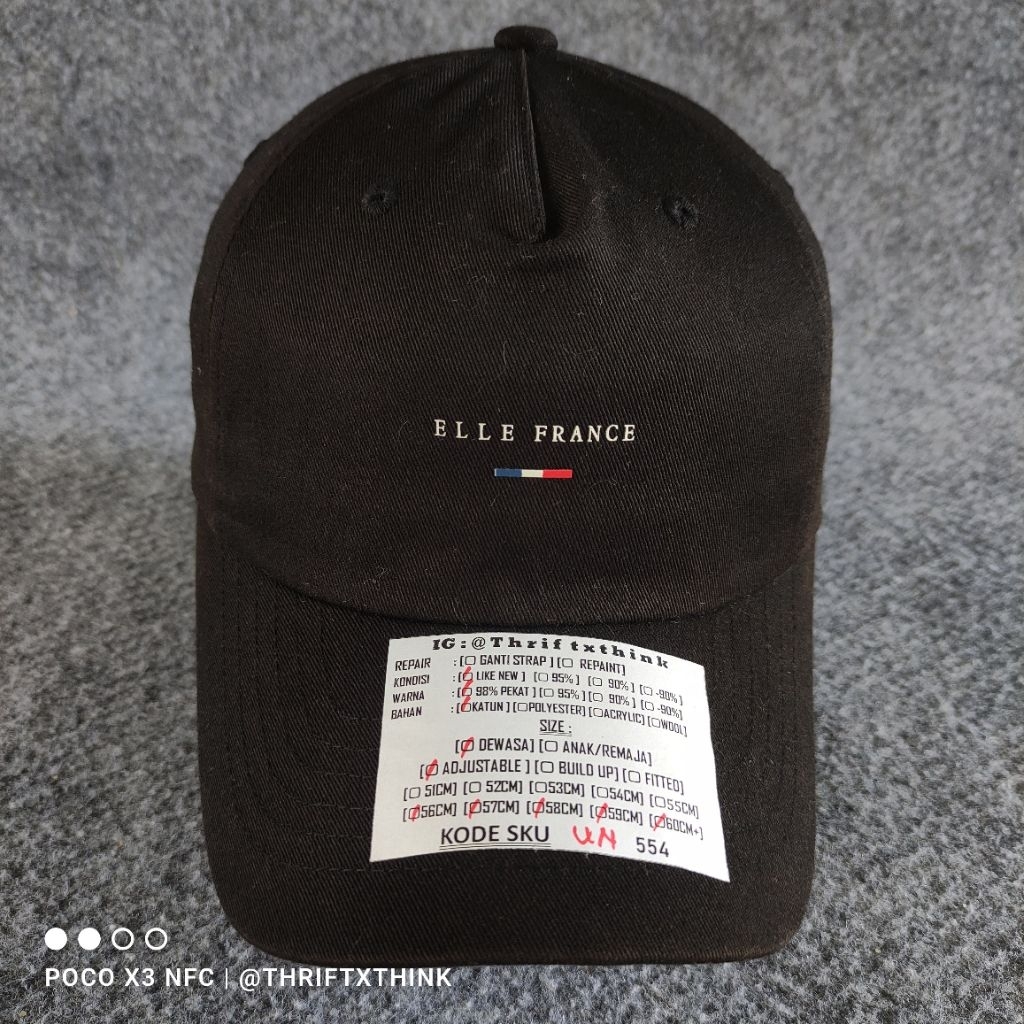 ADJUSTABLE BISBOL CAP HAT SET ELLE SIMPLE LOGO SKU UN554 | Shopee Malaysia