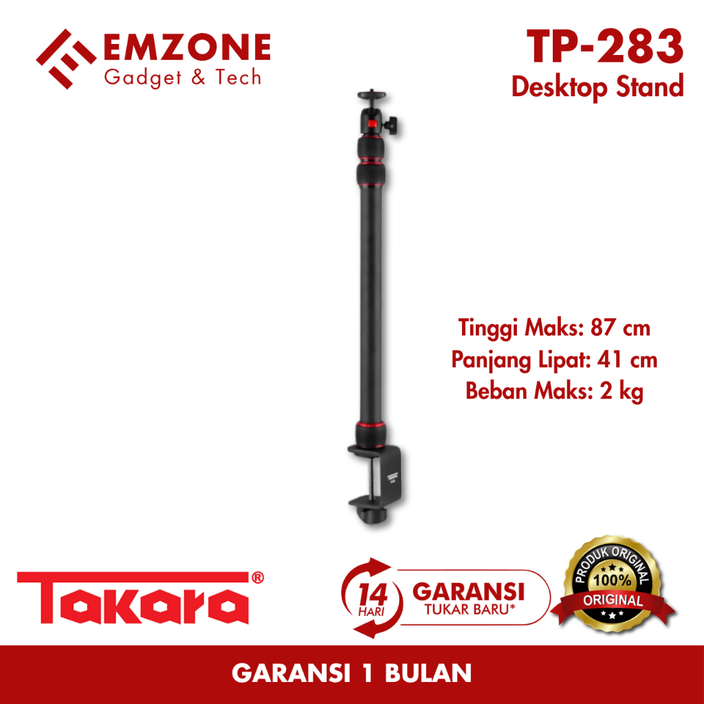 Takara TP-283 Extendable Camera Desktop Mount Table Stand | Shopee Malaysia