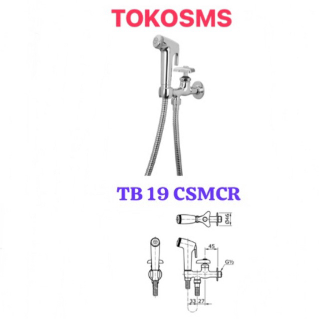 TOTO TB19CSMCR ORIGINAL shower spray water faucet with tap and hanger ...