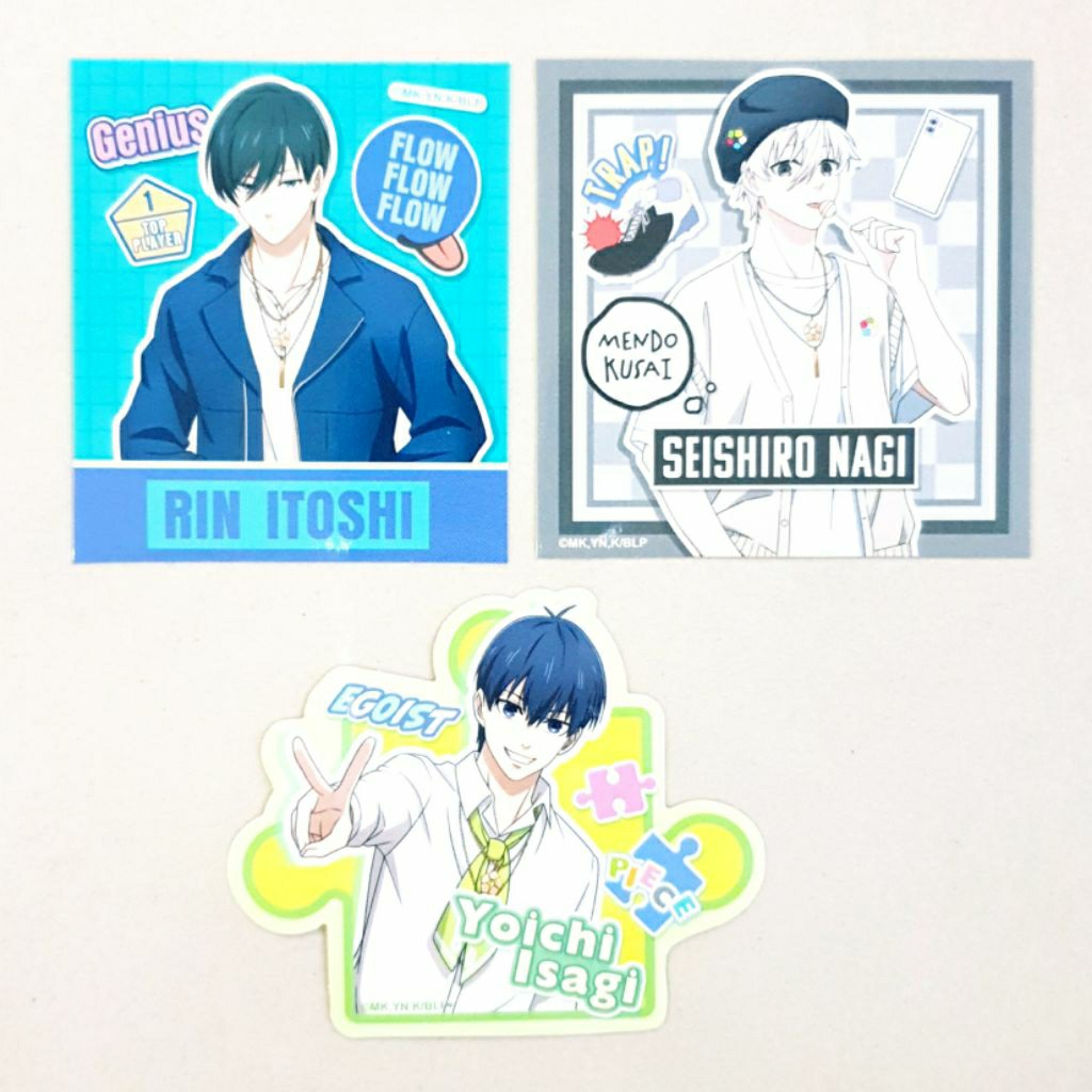 [SET] Blue Lock Sticker - Rin + Isagi + Nagi | Shopee Malaysia
