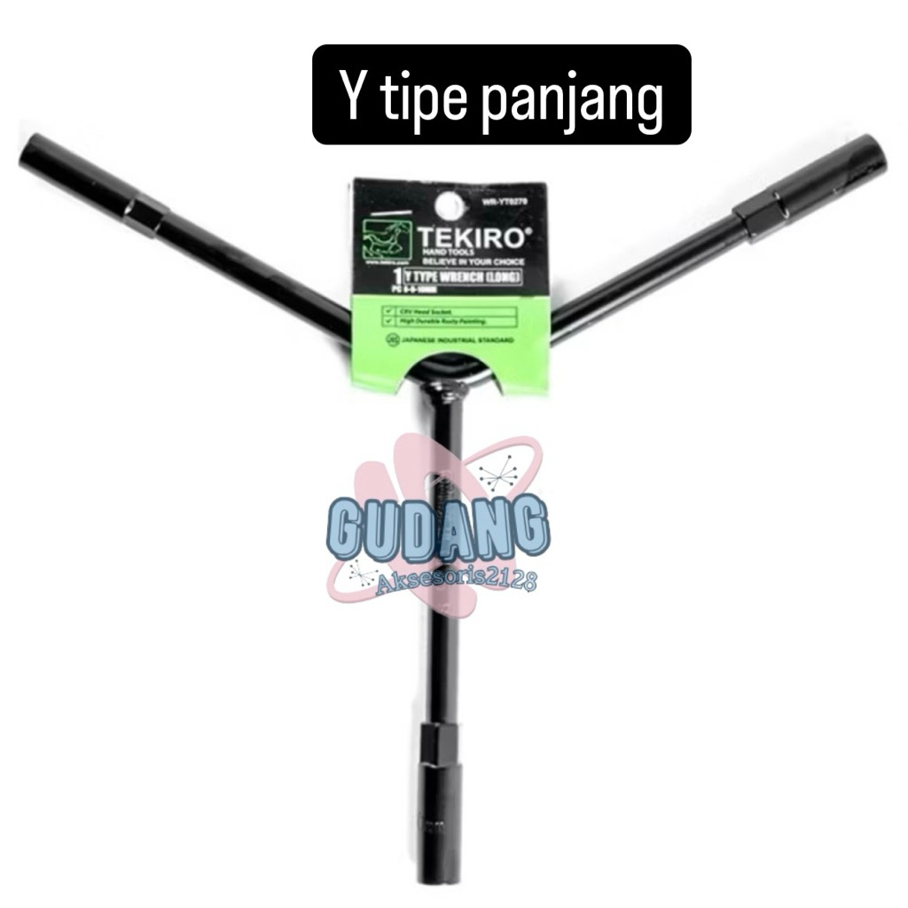 (Gd) Tekiro shock socket wrench Y length 7 8 9 10 12 13 14 17 mm ...