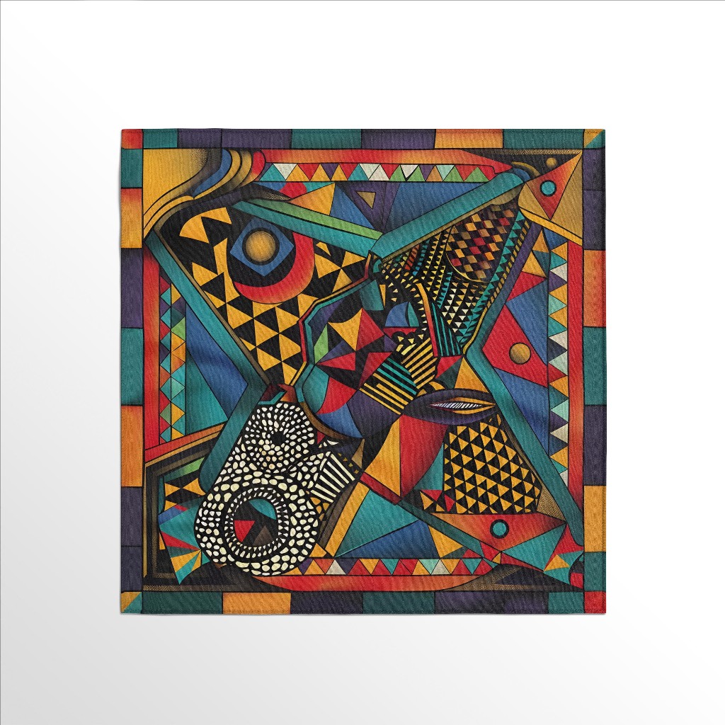 Capital - TRIPPY Motif Bandana Scarf - Multifunctional Slayer Scarf ...