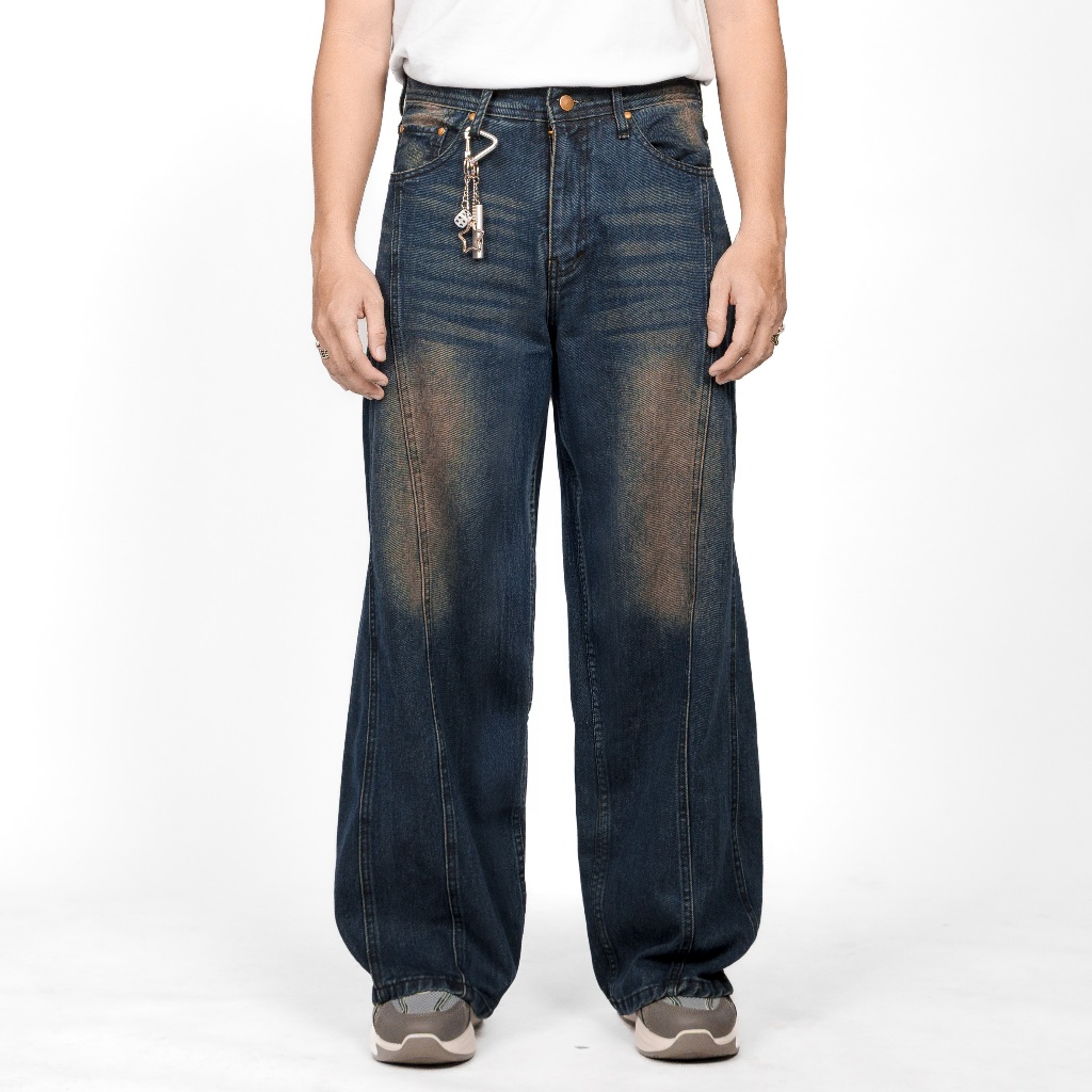 Gizmo - Baggy Jeans Broken Pattern - Split Flow Nebulla - Streetwear ...
