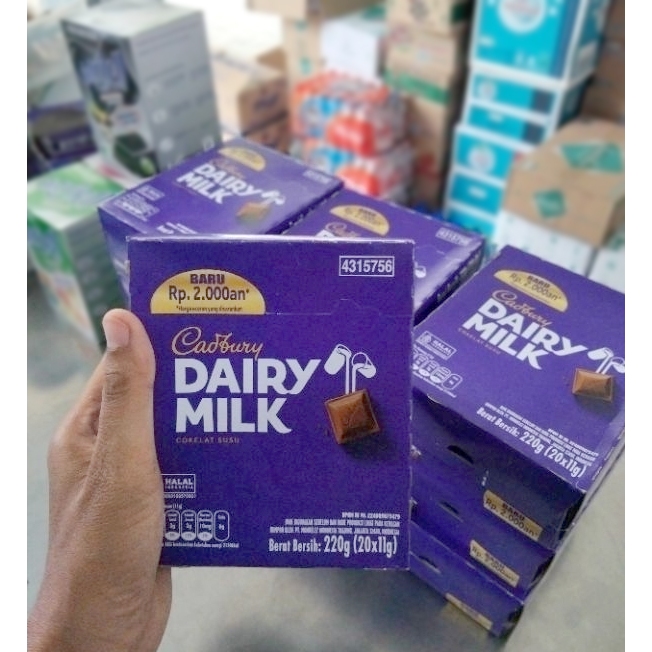 Cadbury Dairy Milk Chocolate Milk 1BOX contains 20 x 11gr | Shopee Malaysia