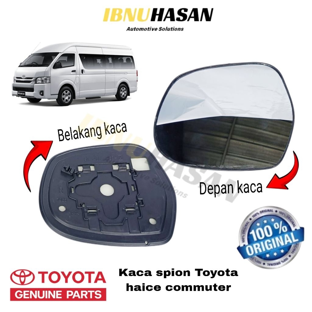 Original Toyota hiace commuter rearview mirror 2014 2015 2016 2017 2018 ...