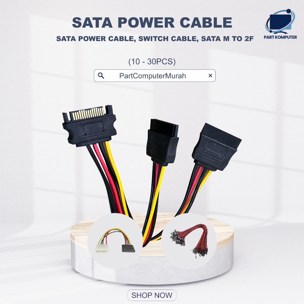 SATA Power & Data Cable HDD SSD Computer PC Hard Disk/SSD Internal ...