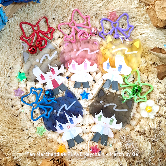 Acrylic Keychain PLAVE Fan Merchandise Bamby Eunho Yejun Noah Hamin ...