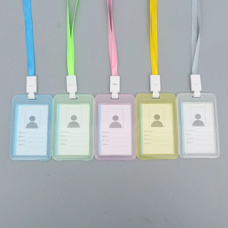 GANTUNGAN Jaemipurple | Name Tag Id Card Transparent Plastic Business ...