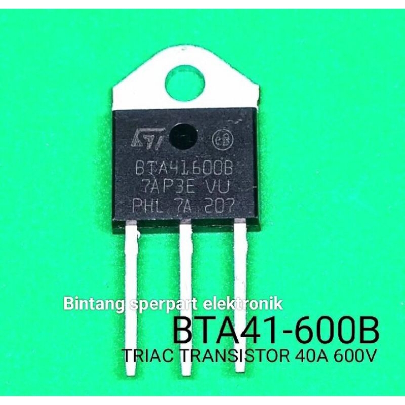 TRANSISTOR BTA41-600B 40A 600V TRIAC TRANSISTOR BTA41 600B IC TRANSISTOR BTA 41-600B IC BTA 41 ...