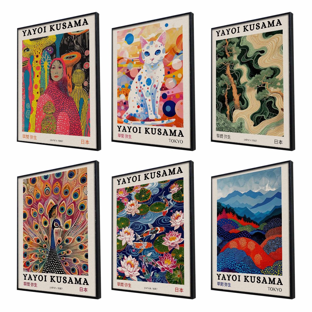 [Catalog 16] Aesthetic Frameblock Wall Poster A3 Size 30x40 cm Yayoi ...