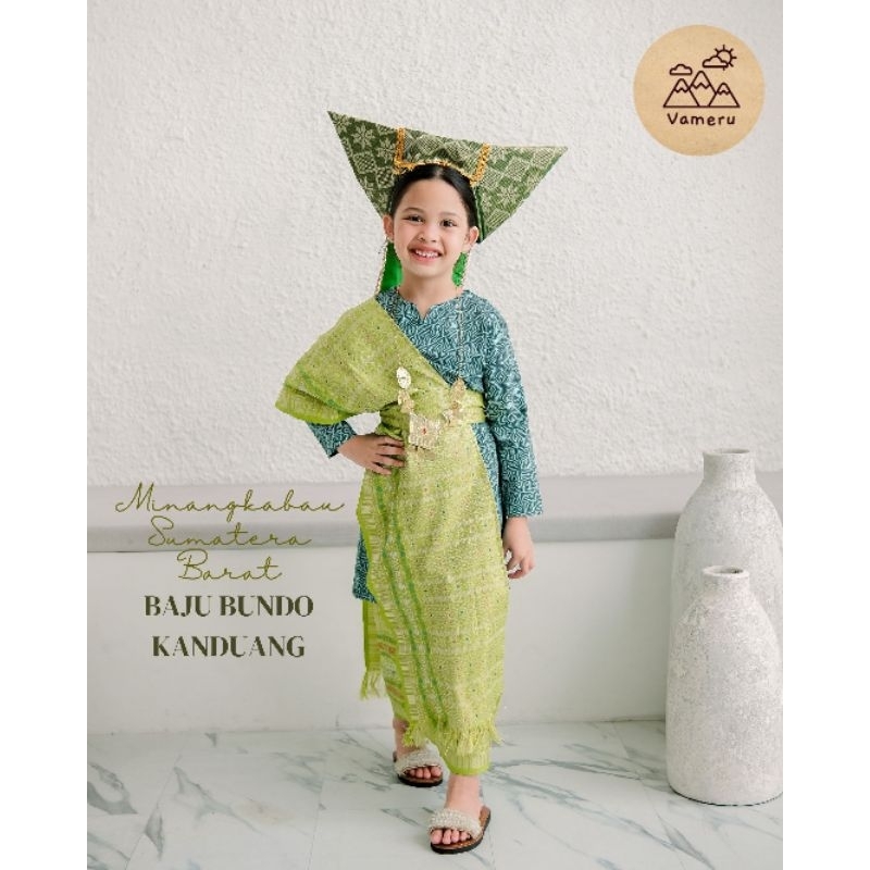 VAMERU - TRADITIONAL CLOTHES OF MINANGKABAU CHILDREN, BUNDO KANDUANG, WEST SUMATRA | Shopee Malaysia