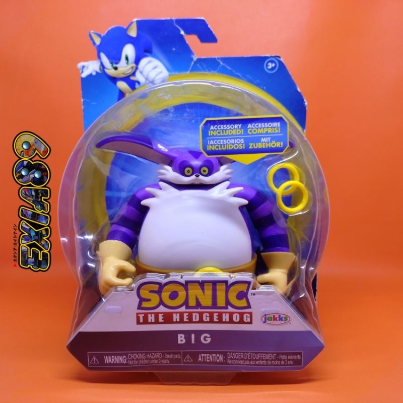 Sonic The Hedgehog 4-Inch Articulated Action Figure - Big With Rings ...