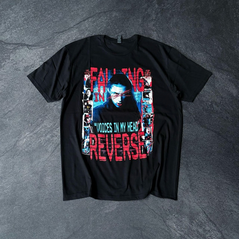 Official FALLING IN REVERSE BAND T-SHIRT - VOICE COLLAGE | Shopee Malaysia