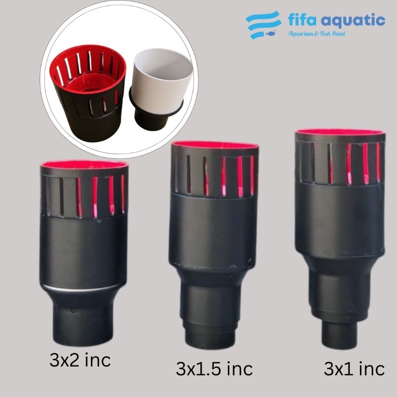 MERAH Red rotating floating skimmer, floating skimmer, koi pond ...