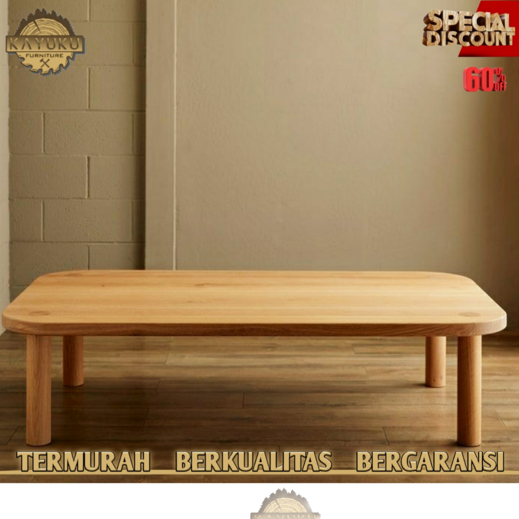 KAYU Kayuku Furniture lesehan table Mahogany wood Teak wood monitor ...