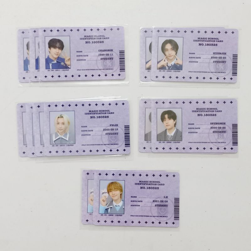 Stray Kids SKZ Magic School Stayzone ID Card Photocard | Shopee Malaysia