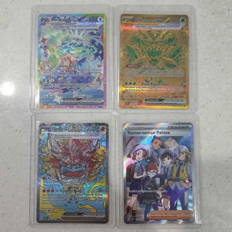 Terapagos EX SAR + Teal EX UR Ogerpon + EX SAR Furnace Ogerpon + Paldea ...