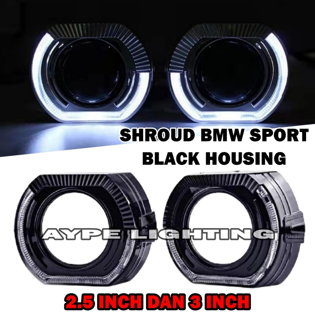 Shroud Ring Bmw Sport Black Housing Series 2.5 inch 3 inch Biled ...