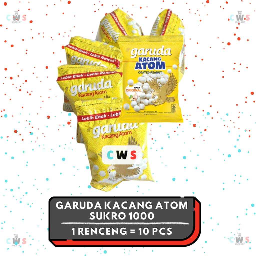Garuda ATOM NUT Sukro Original Sachet 1000 - 1 Plan / 10 Pcs | Shopee ...