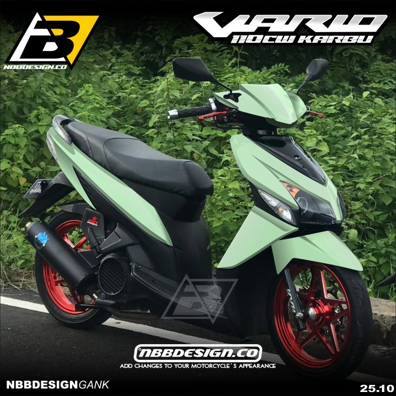 Decal Sticker Vario 110 CW Karbu 2006 2007 2008 2009 2010 2011 Full ...