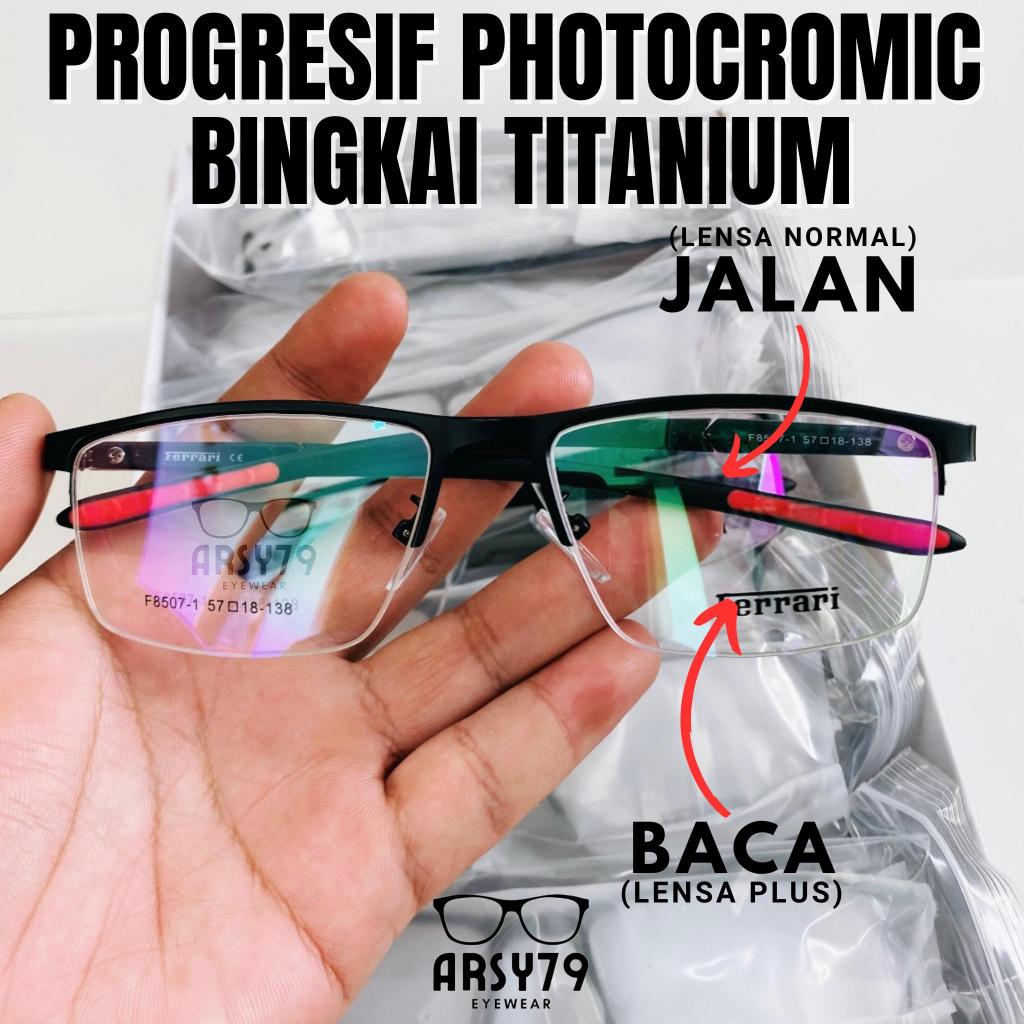 Reading Glasses / Plus Double Focus Progressive Lens Half Frame Sporty UNISEX | Shopee Malaysia