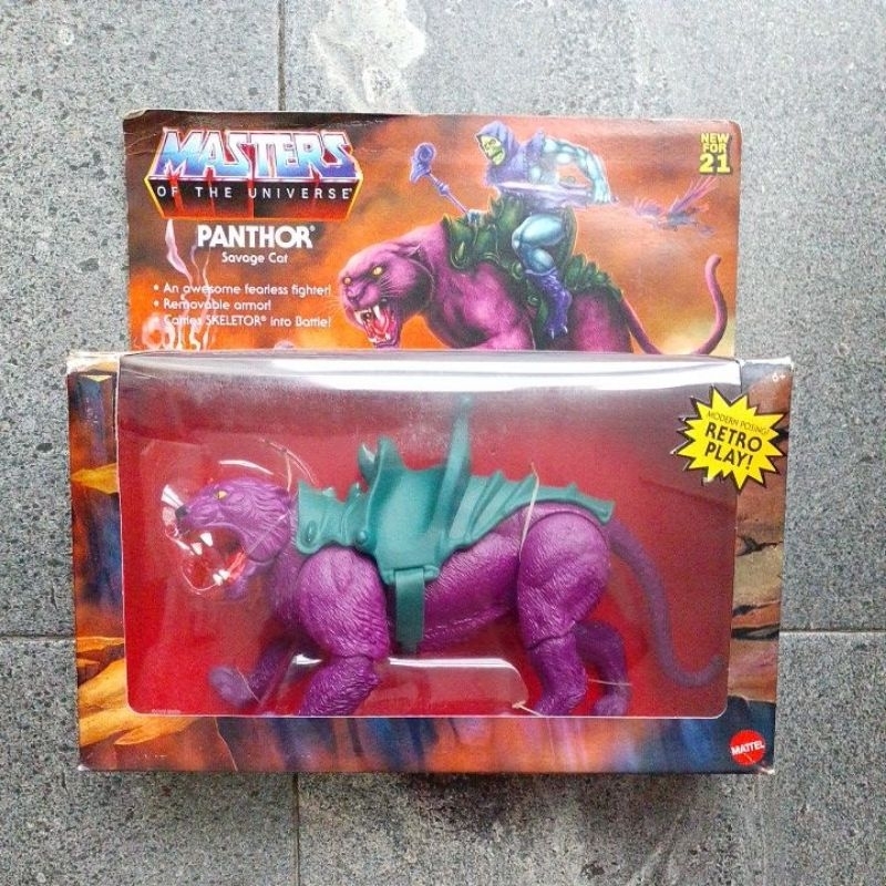 Mattel Original He-Man Motu Panthor Retro Play | Shopee Malaysia