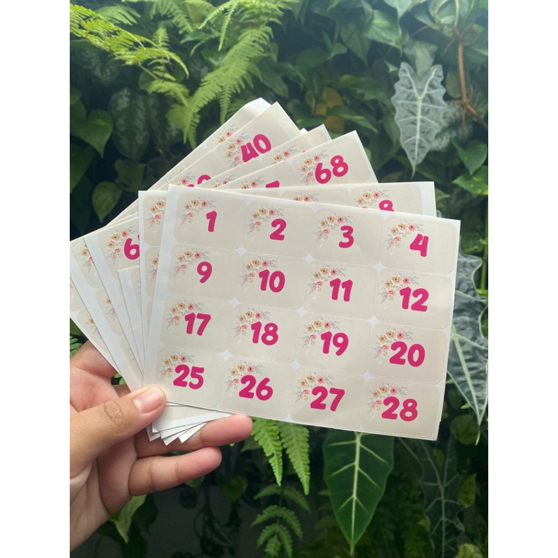 STICKER NUMBERS 1-120 and 121-240/ALREADY CUT/NOTE CONNECTING URUT ...
