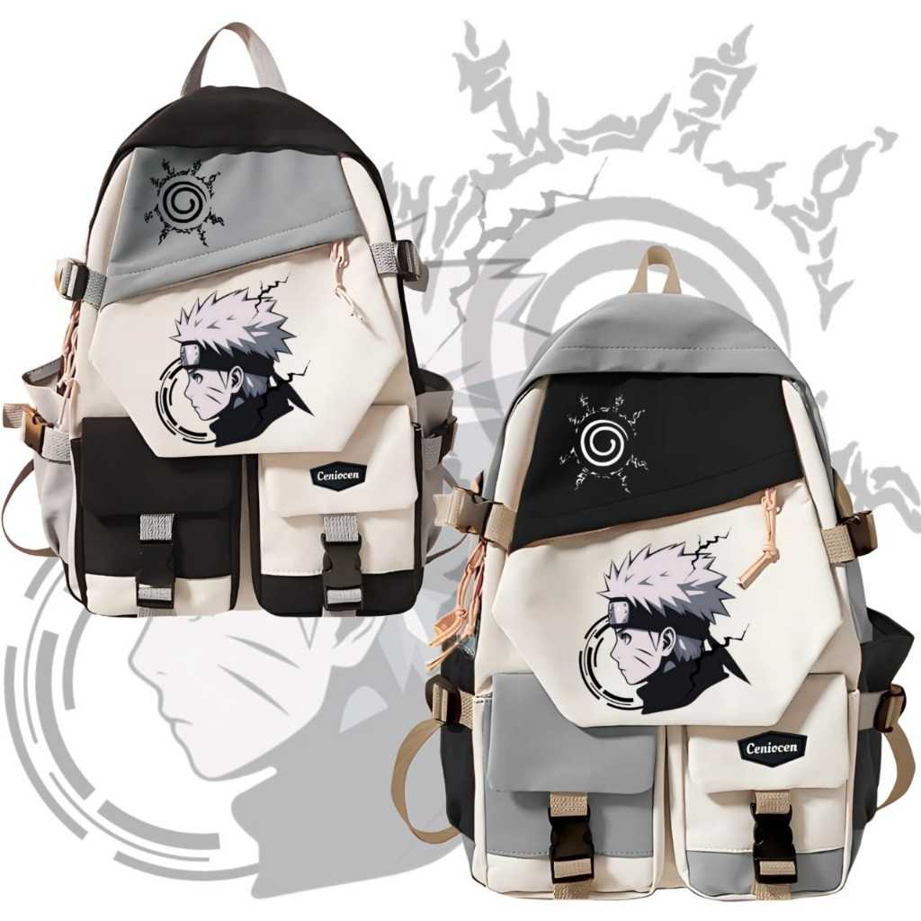 Ceniocen - New Naruto Motif School Backpacks for Boys Latest Design ...