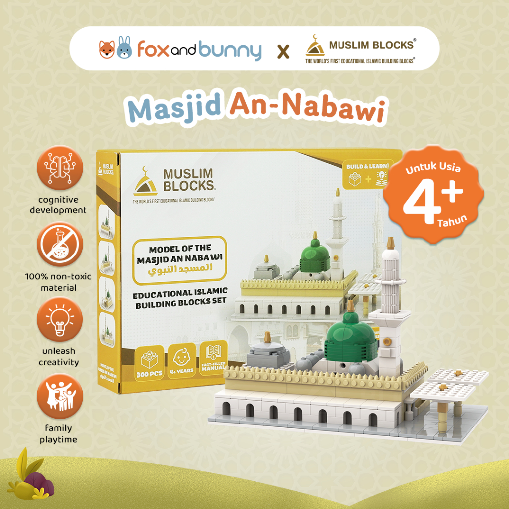 Foxandbunny x Muslim Blocks - An-Nabawi Mosque Block Set | Islamic ...