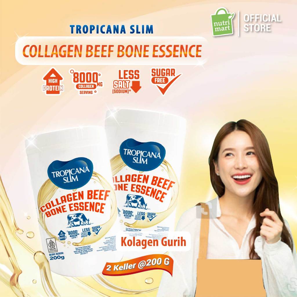 Twin Pack - Tropicana Slim Collagen Beef Bone Essence 200g - Low Salt ...