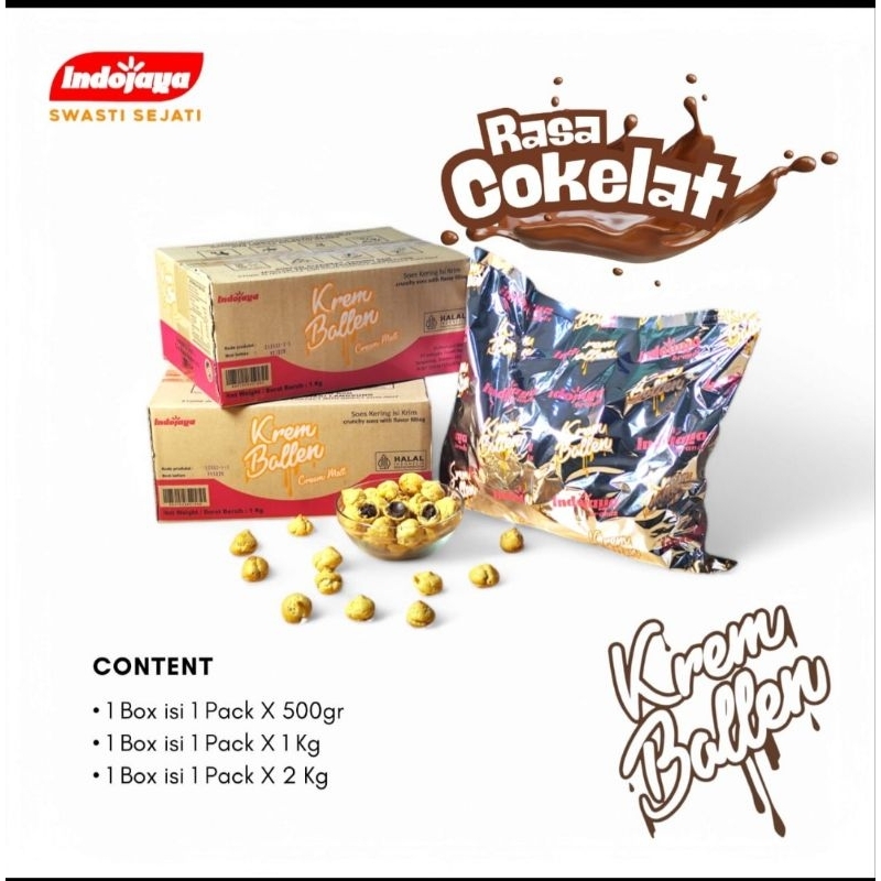 Ballen soes cream chocolate cream | Shopee Malaysia