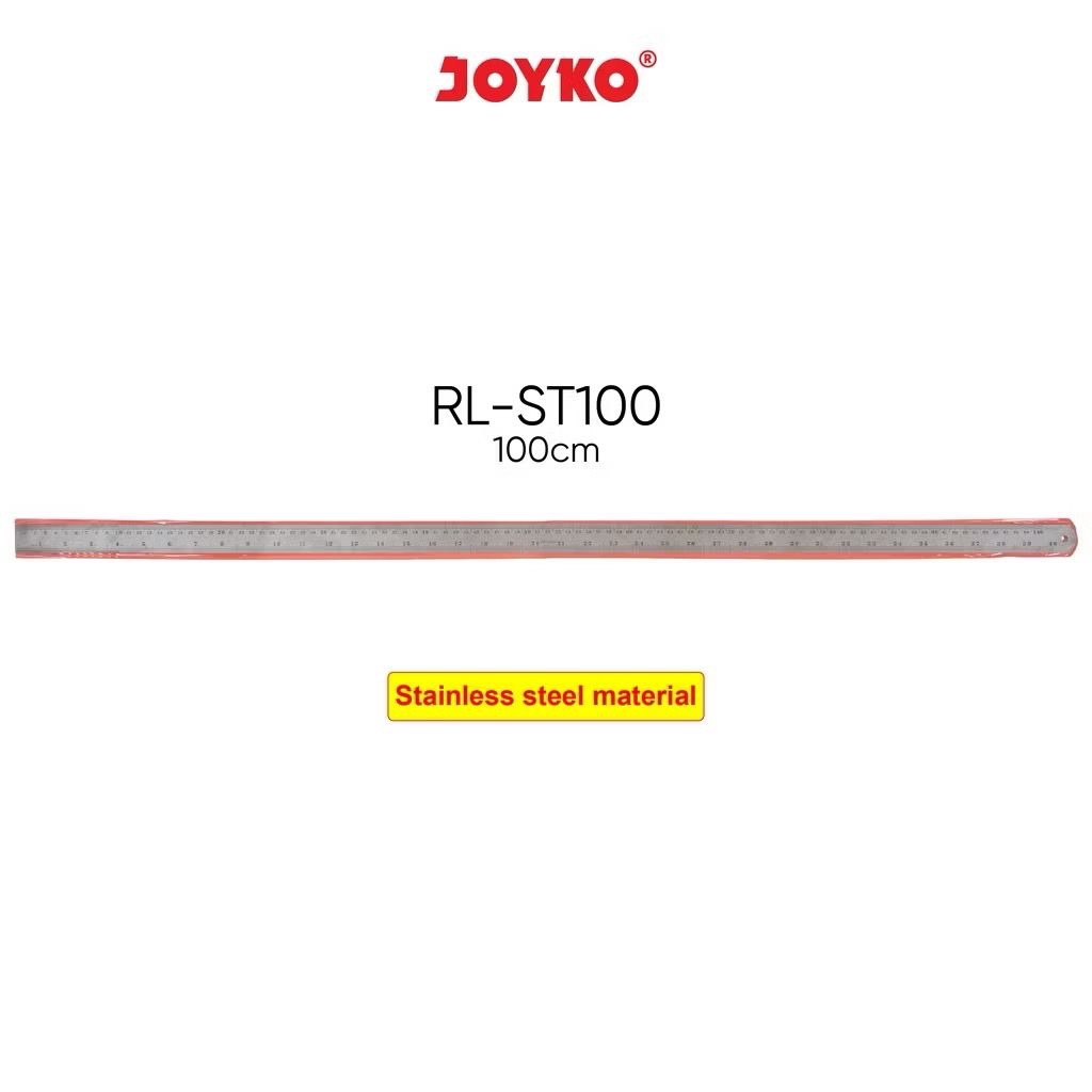 La - Joyko Stainless Steel Ruler Iron Ruler RL-ST100 100cm 1pcs ...